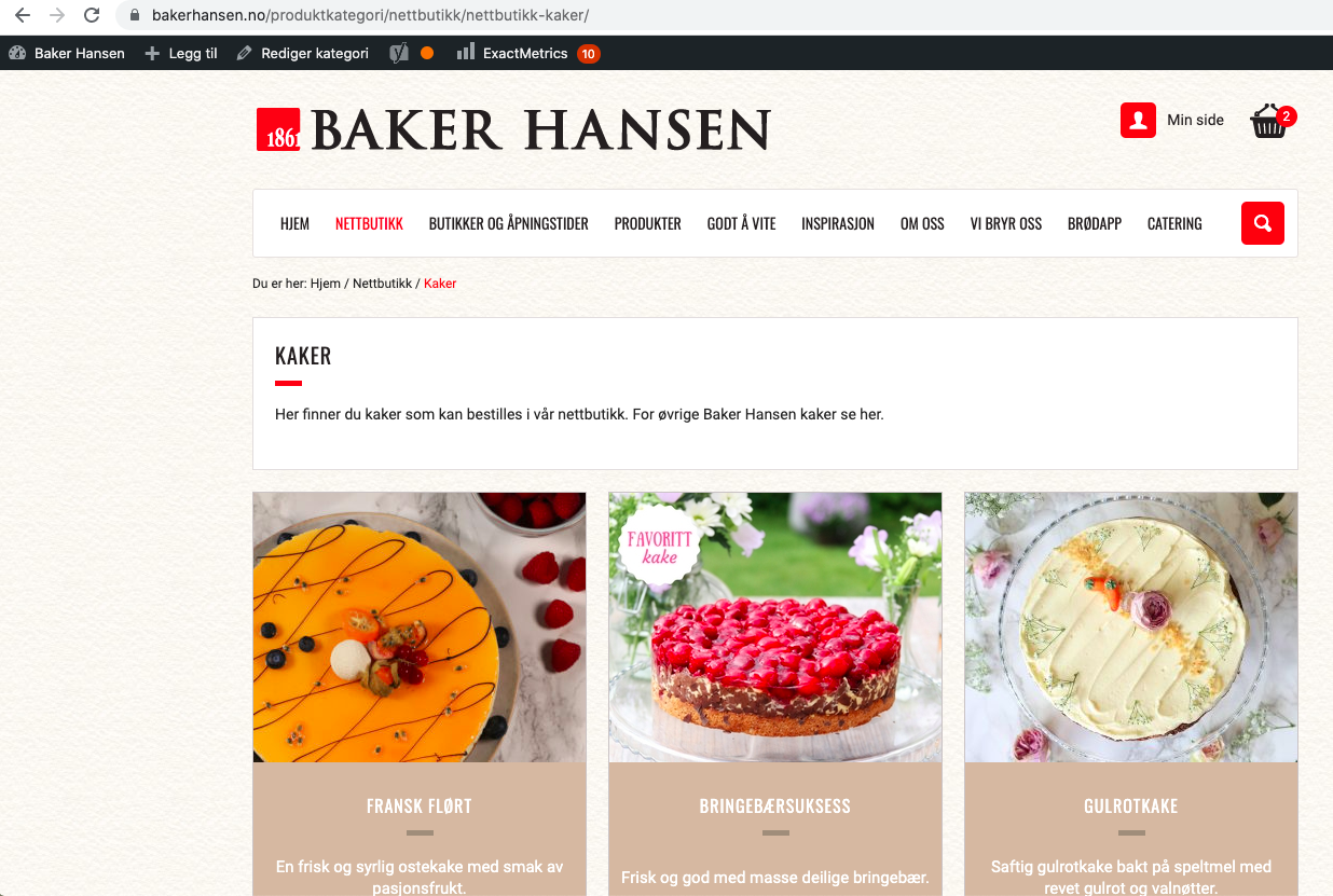 How to place an order (english version) - Baker Hansen